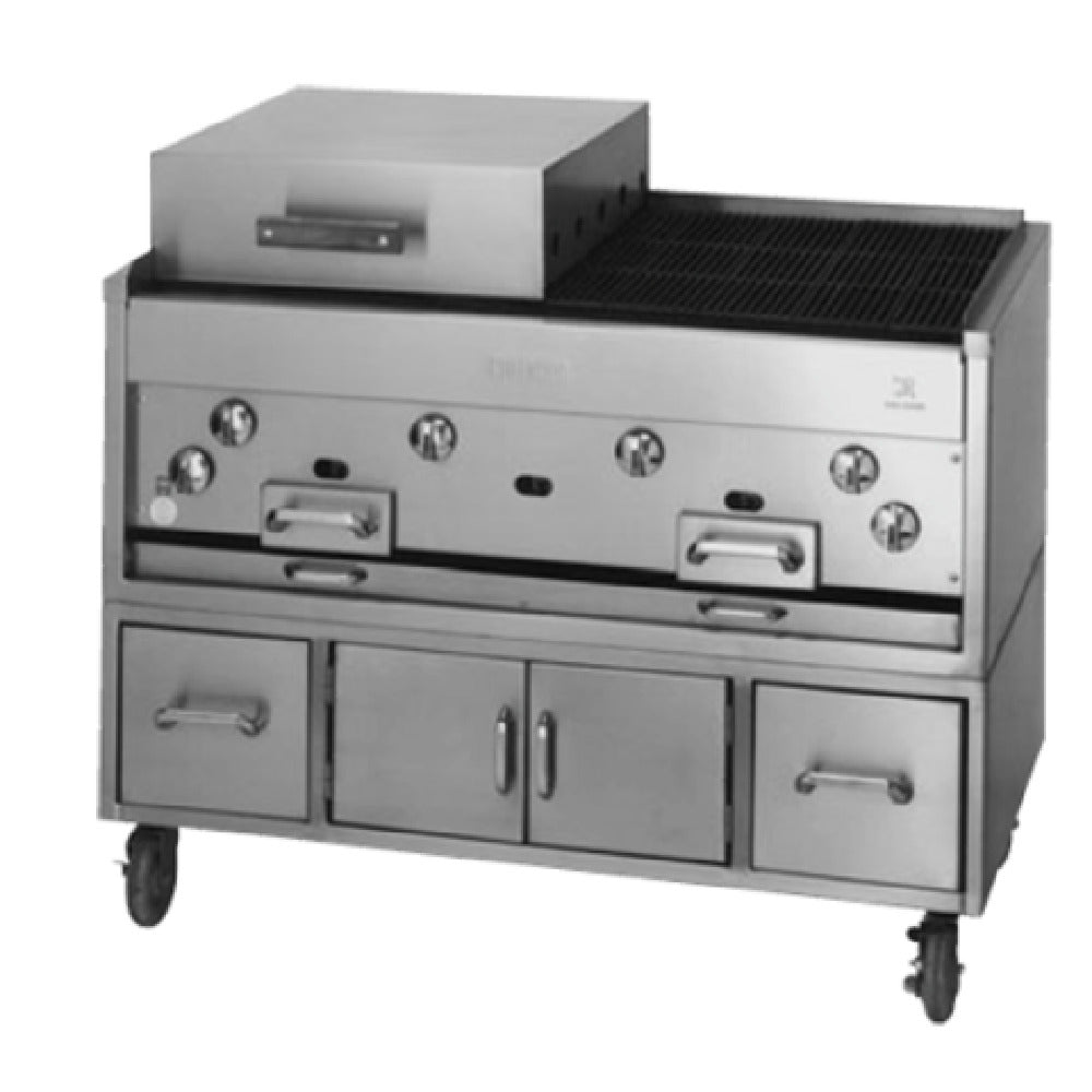 Jade Range KC-48-RAD 48 Inch Gas Charbroiler with Smoke Ejector 130000 ...