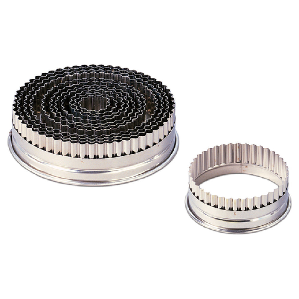 JB Prince T208 A - Nesting Set Dough Cutter – Fluted Round ...