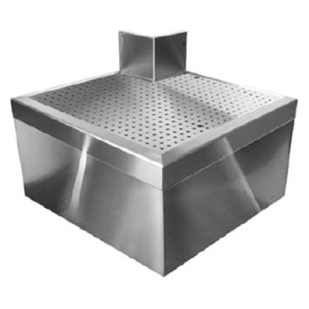 Glastender OFCA-90 90° Corner Drainboard Without Legs Stainless Steel ...