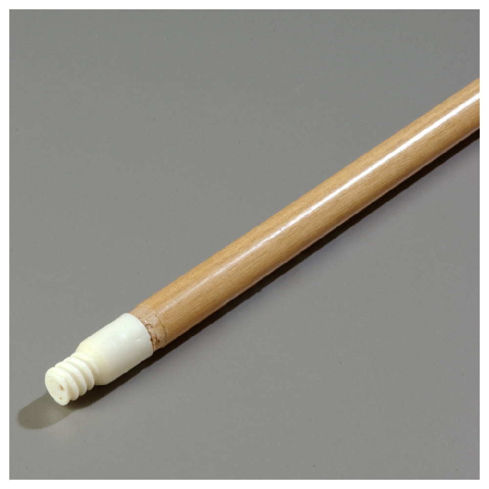 Carlisle 4028500 60 Inch Threaded Mop Broom Handle Wood with Nylon Tip ...