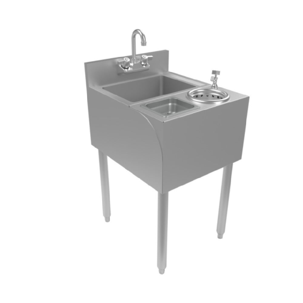 BK Resources UB4-21-SSP18-P-G - 18 Inch Underbar Sink Unit – Speed ...