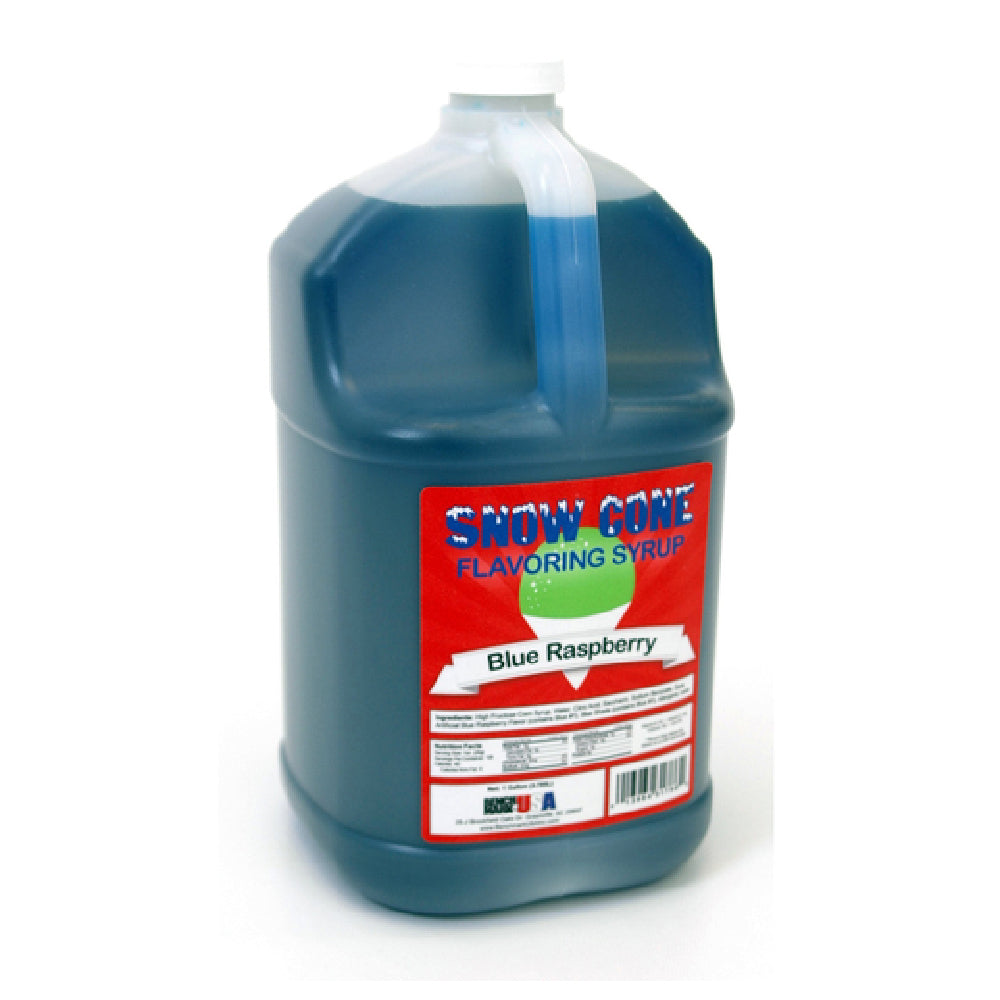 Winco 72001CS 7 Inch Blue Raspberry Snow Cone Syrup 4 Gallons Per Case ...