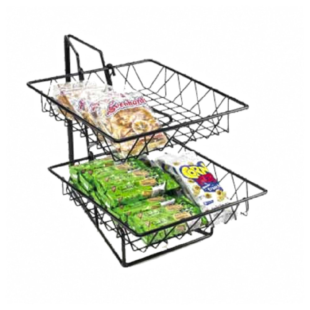 Cal Mil 1293-2 - 12 Inch Display Rack – 2 Tier With Baskets ...