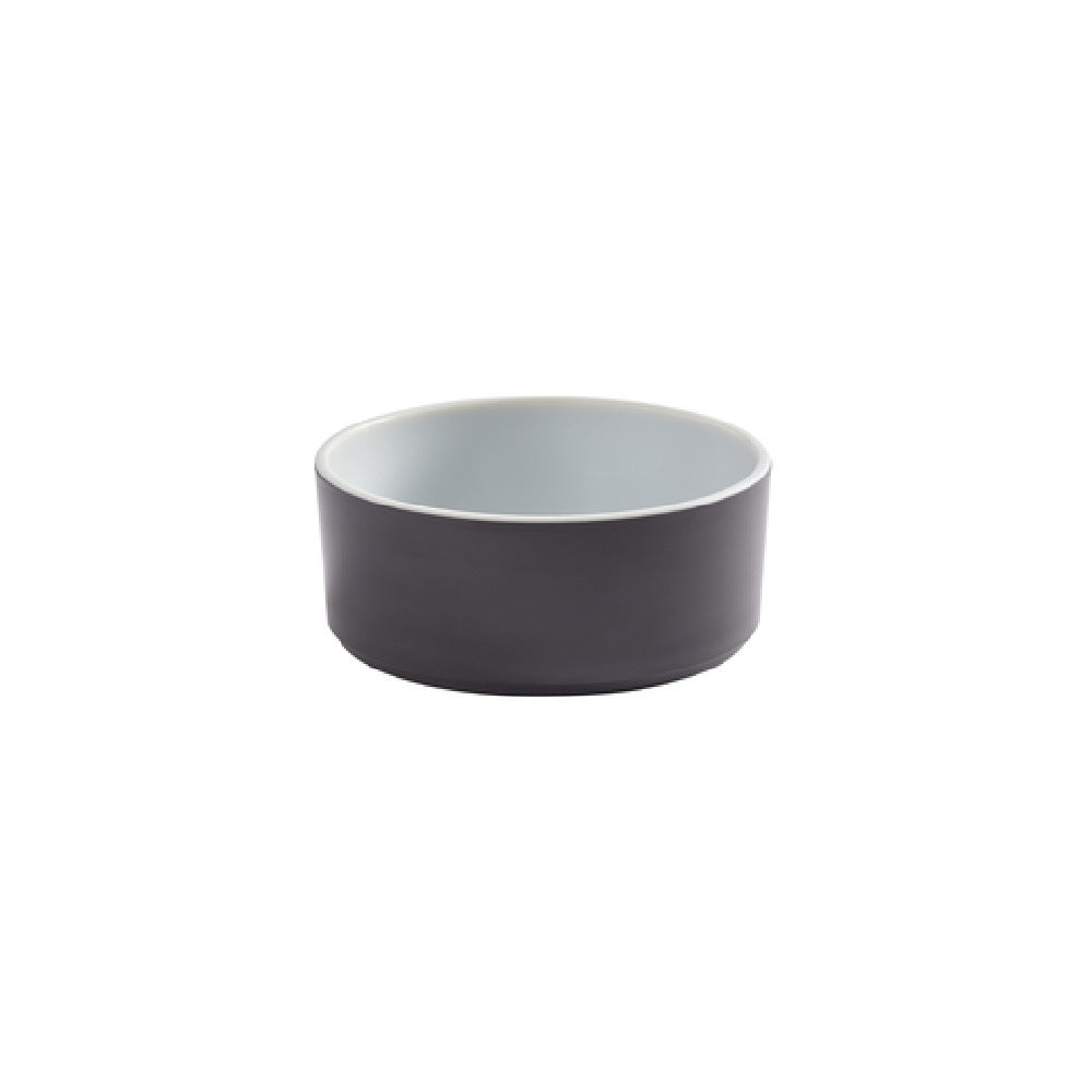 American Metalcraft UBR32GE 32 Oz Melamine Round Bowl with Graphite Fi ...