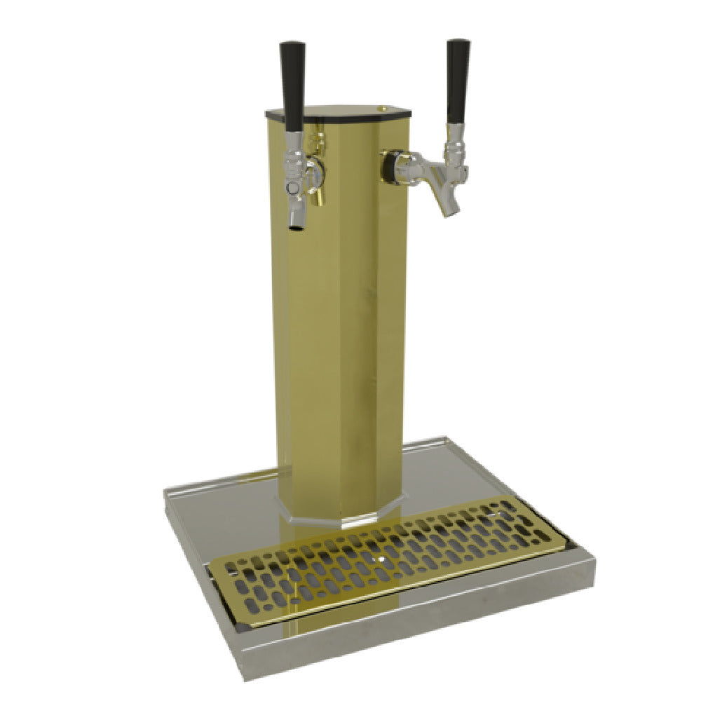 Glastender CT-2-PB 14 Inch Countertop Air Cooled Draft Beer Dispensing ...