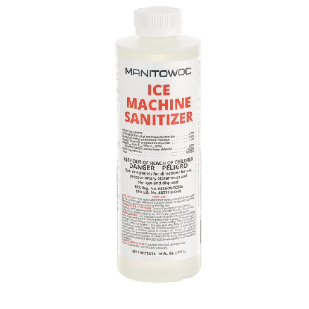 Manitowoc 94-0565-3 16 Oz Sanitizer for Ice Machines Clear Liquid ...