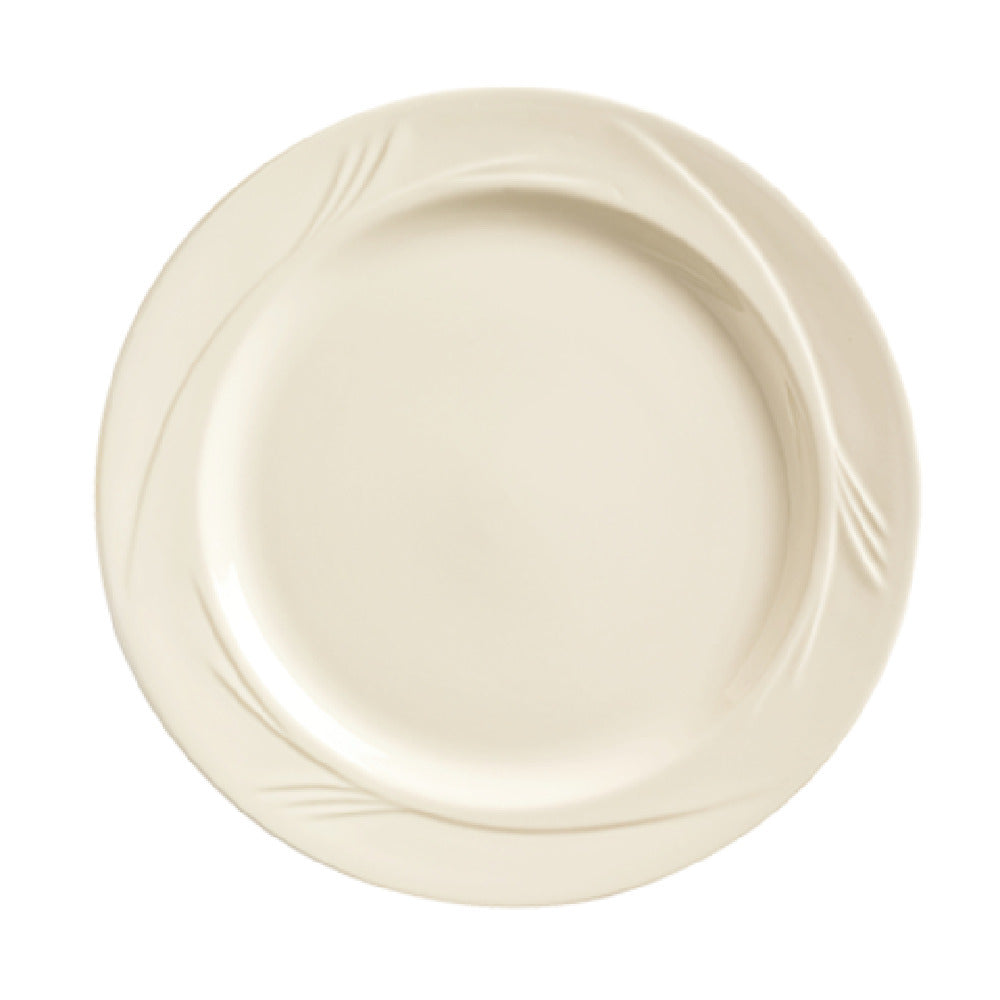 Libbey END-7 7-1/4 Inch Round Plate Cream White Fully Vitrified Porcel ...