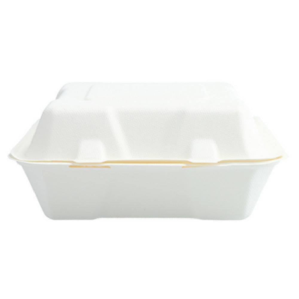 Fortessa DISP.CLAMSHE.08 8 Inch Biodegradable Clamshell Lunch Box Suga ...