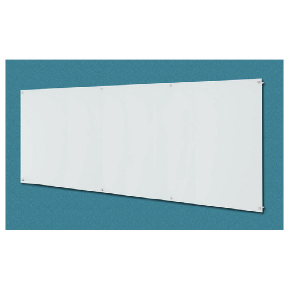 Aarco 6WGBM48120 120 Inch Magnetic Glass Markerboard Low Iron Frameles ...