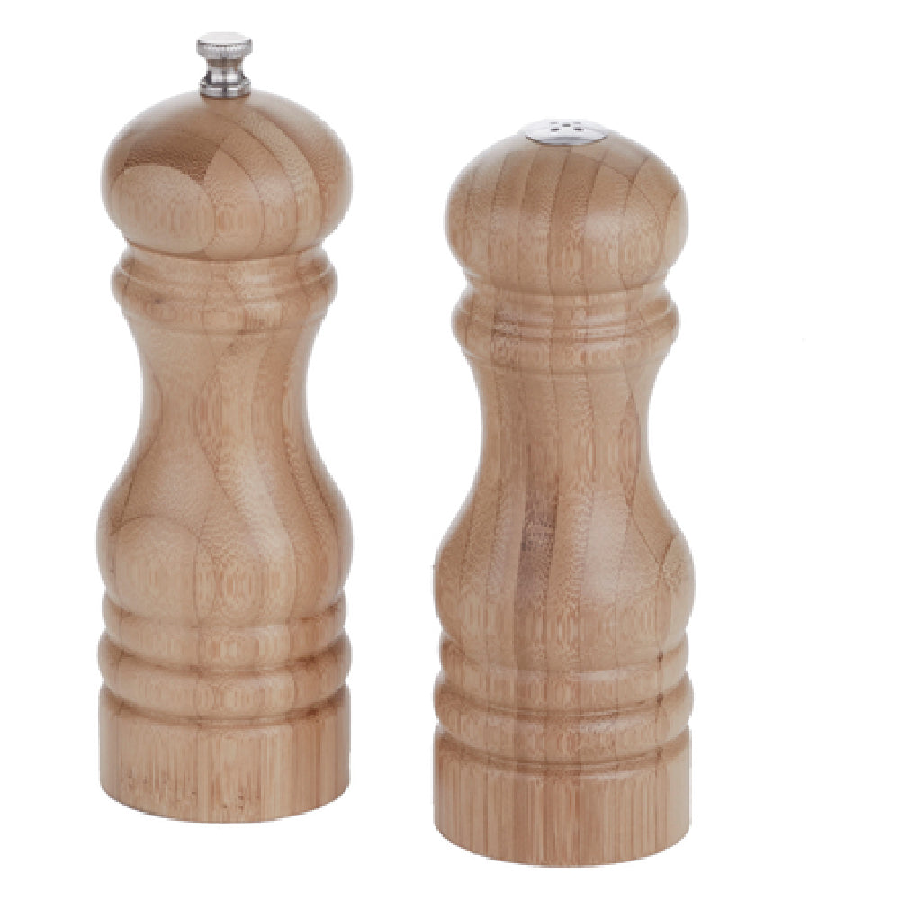 American Metalcraft PMSBA62 6 Inch Salt and Pepper Shaker Mill Set Bam ...