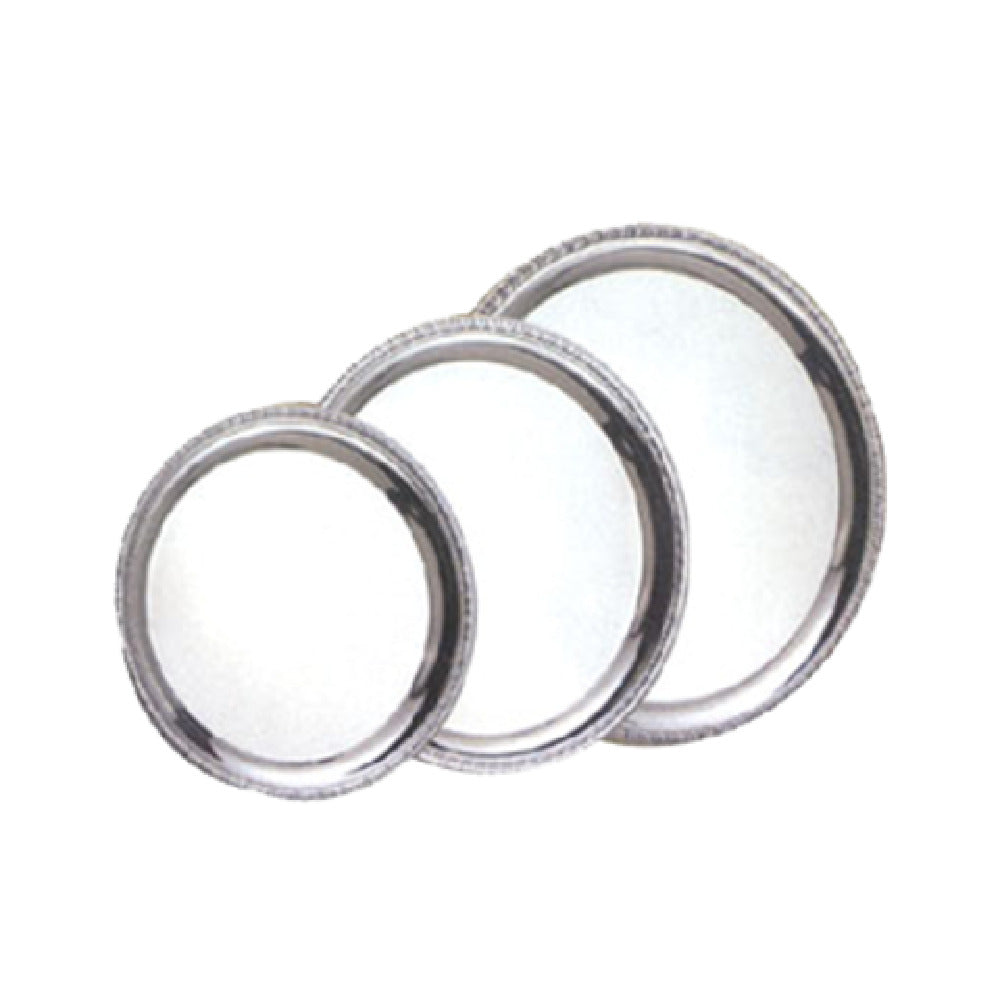 American Metalcraft SST12 12 Inch Round Serving Tray Heavy Duty Stainl ...