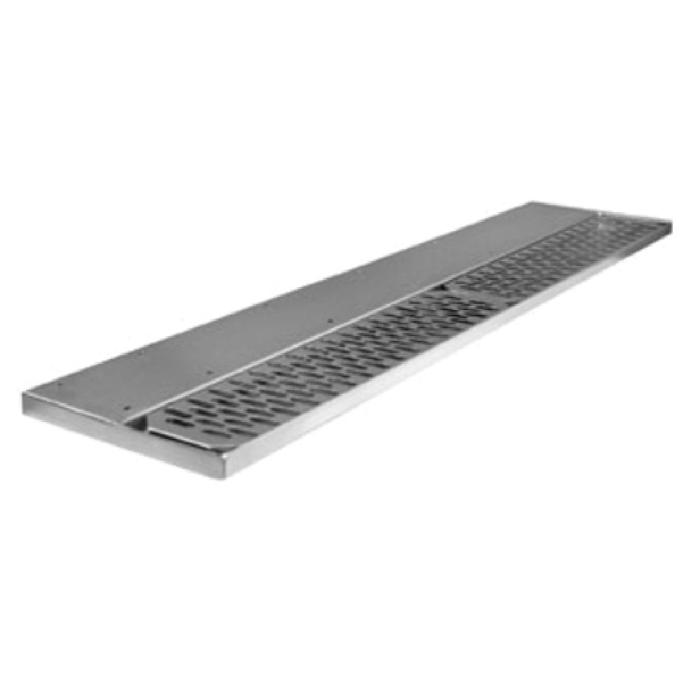 Glastender DR-12L 12 Inch Drink Rail Drip Tray Trough Stainless Steel ...