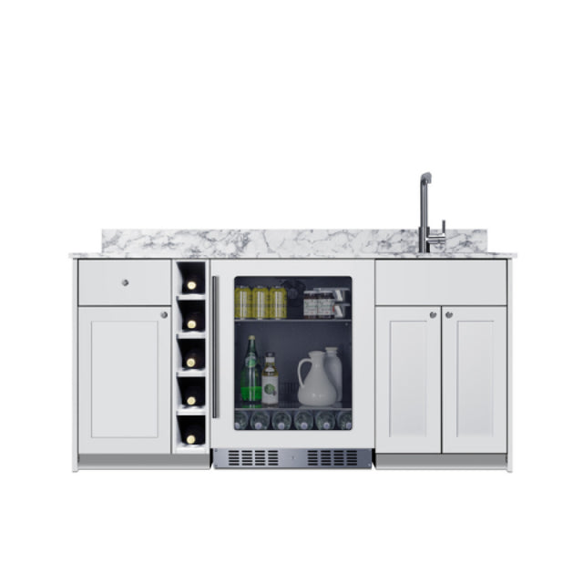 Summit OASISWH33 Turnkey Oasis Wet Bar ADA-height White Finish ...