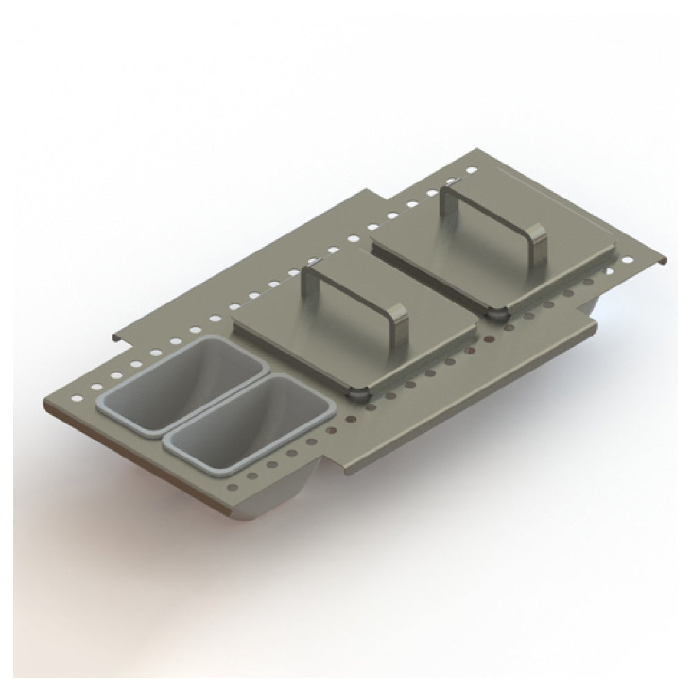 Glastender DICF-12L 12 Inch Drawer Insert Condiments Full Six Cups Sta ...