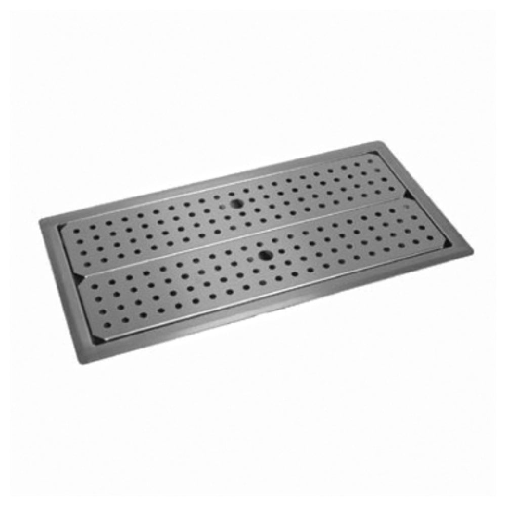 Glastender DI-DP12X24 24 Inch Drip Tray Trough Stainless Steel with Dr ...