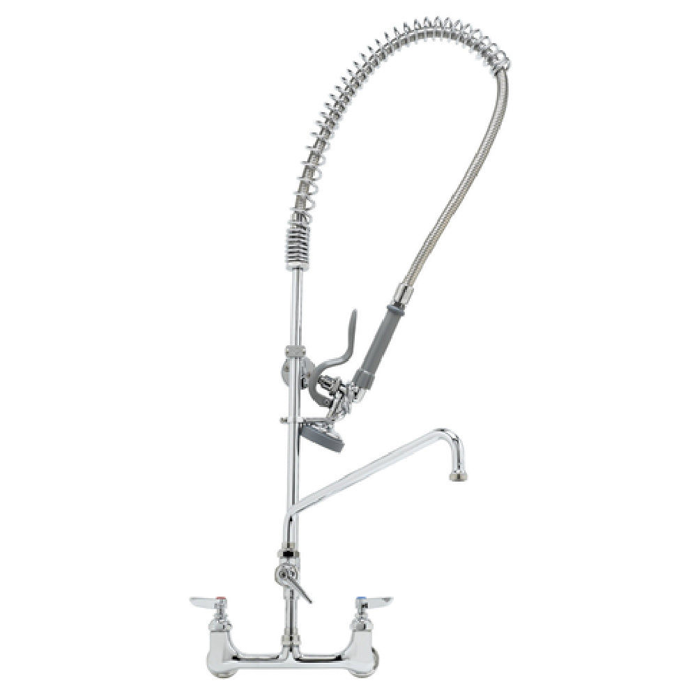 T&S Brass B-0133-ADF12-B Pre-Rinse Faucet Assembly with Wall Bracket ...