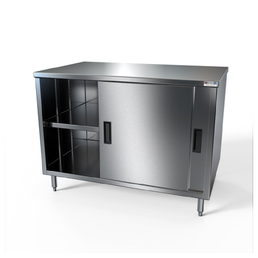 NBR Equipment TCB-4830S 48 Inch Work Table Cabinet Base with 2 Sliding ...