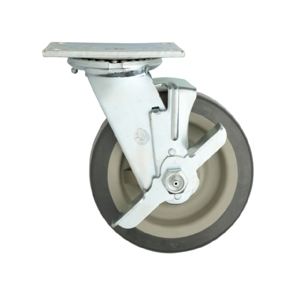 Metro C6PB - 6 Inch Plate Caster – With Brake And Durable Wheel ...
