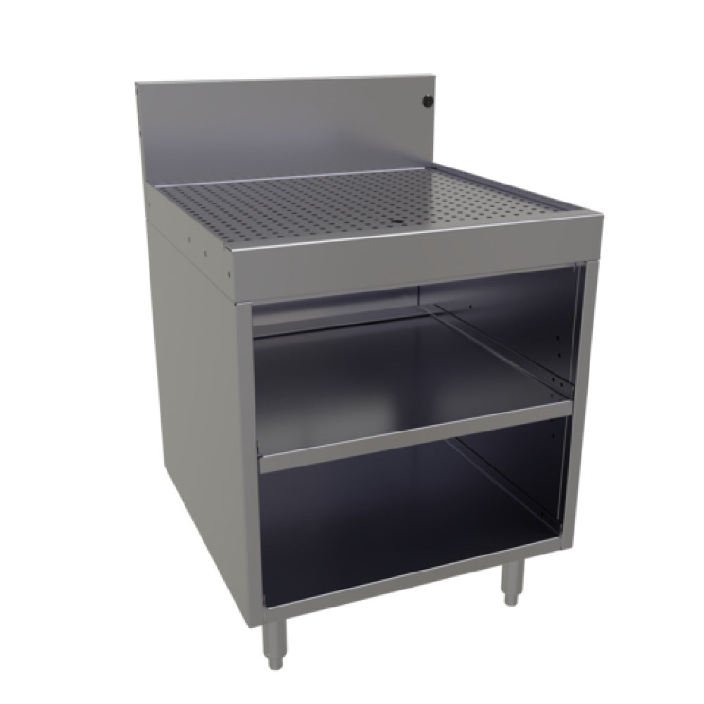 Glastender DBGR-24 24 Inch Underbar Glass Rack Storage Unit with Drain ...