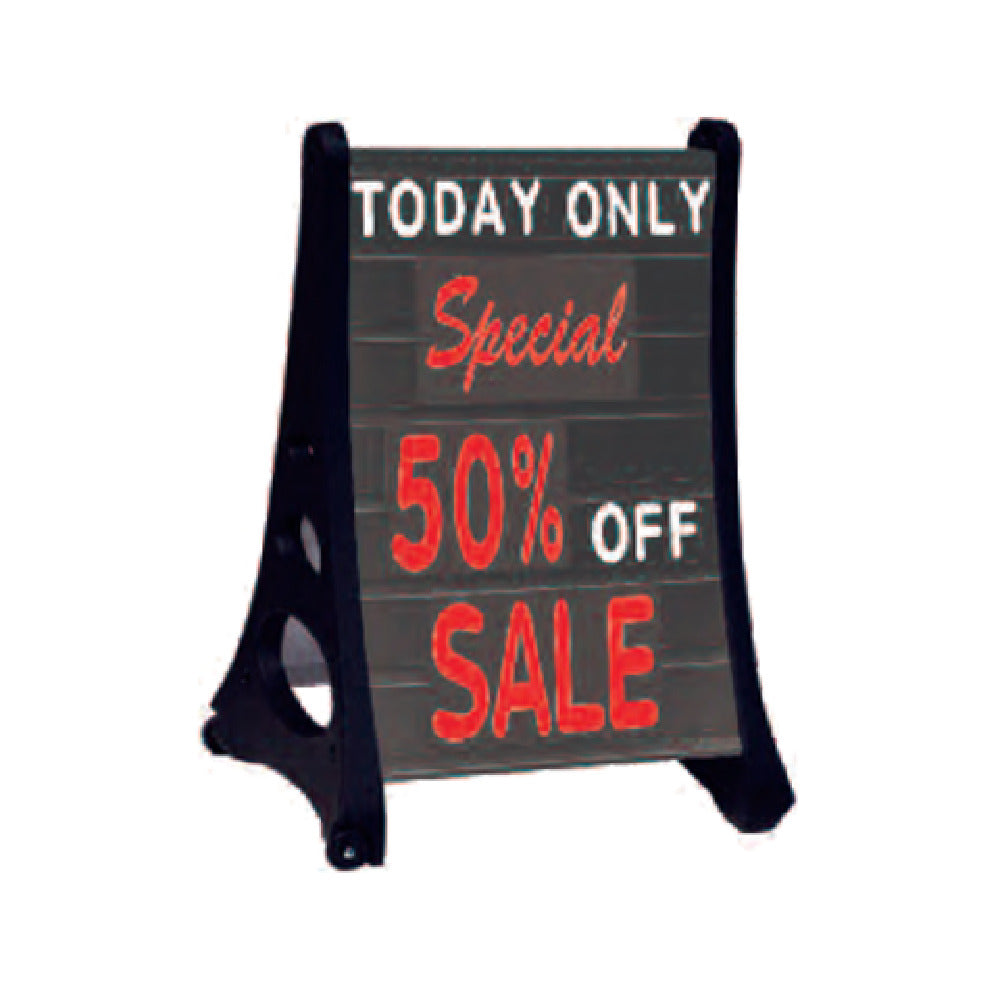 Aarco RAF-4 24 Inch Letter Board Sign A-Frame with Wheels Double Sided ...