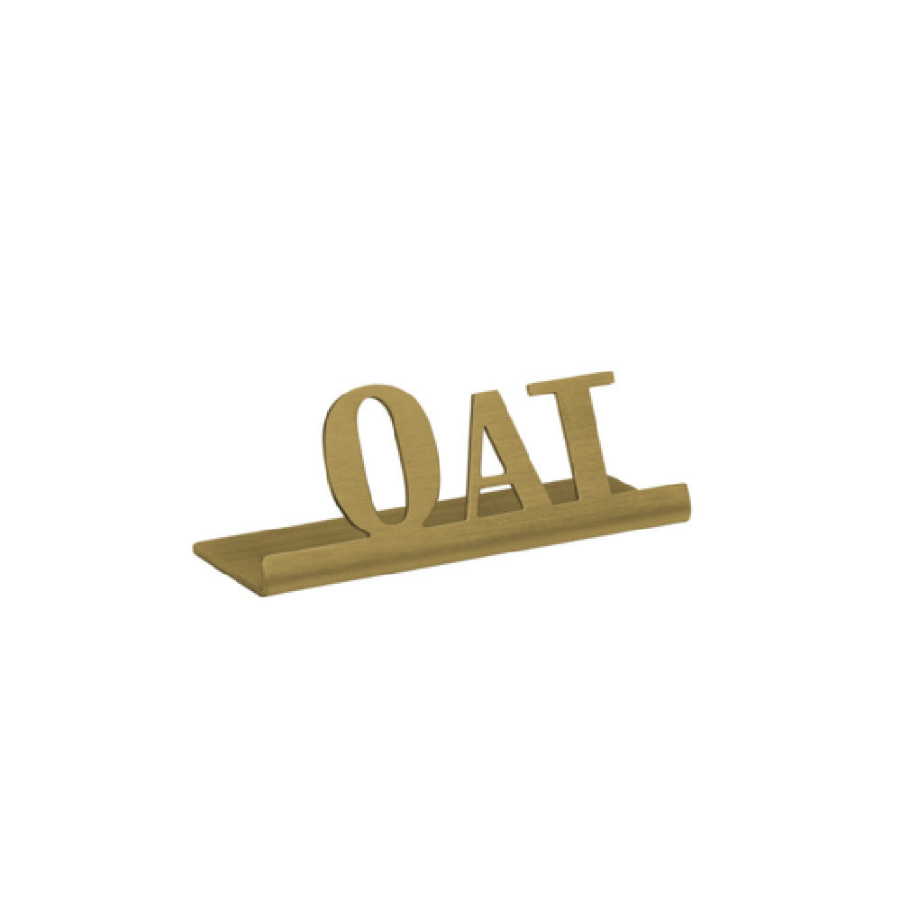 Service Ideas 1C-ST-OAT-SIGN-VG 2-3/4 Inch Laser-Cut Table Sign Metal ...
