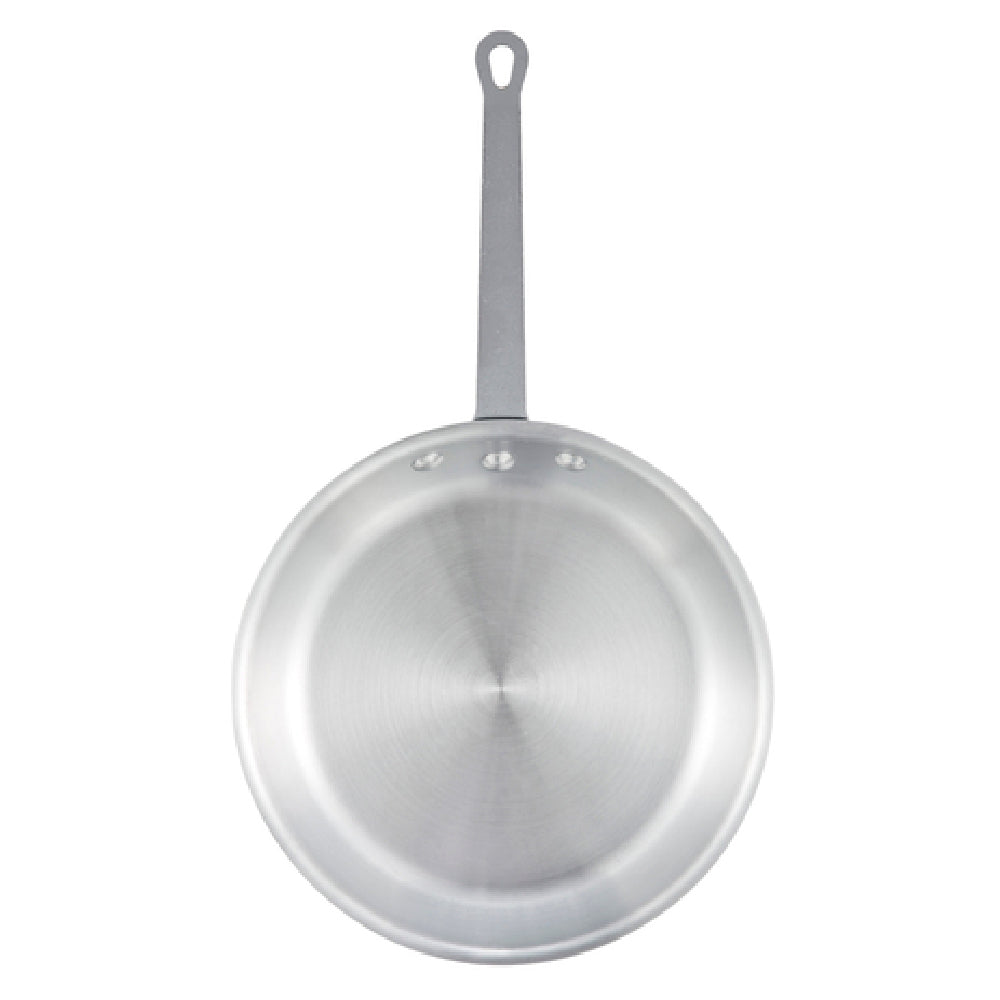 Winco AFP-10S 10 Inch Fry Pan Riveted Handle Aluminum Natural Finish ...