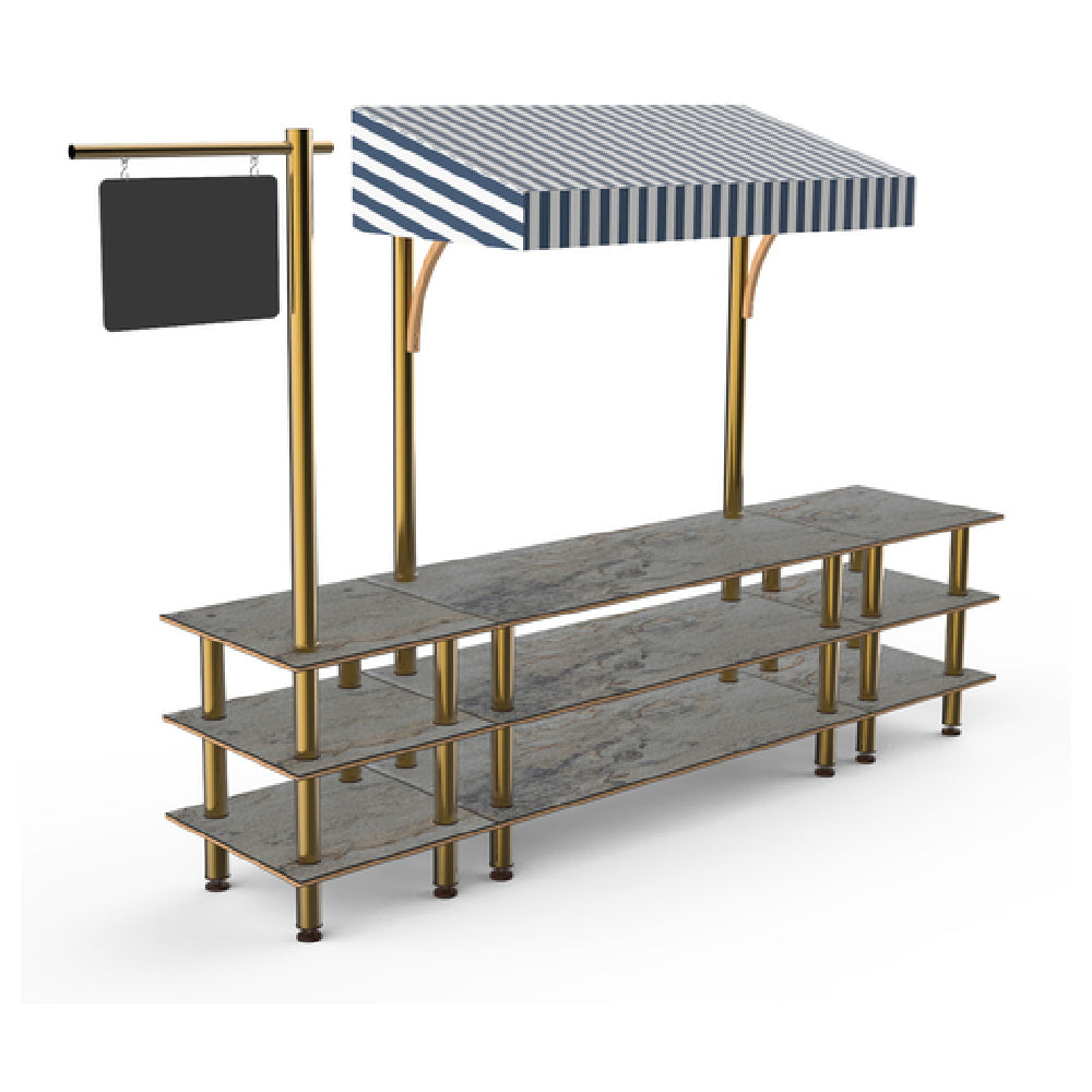 Steelite MGCMLA03GBWF 130 Inch Buffet Table Modular Pro Salsa Bar Stat ...