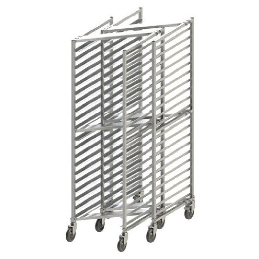 Winco AWZK-20 22 Inch Nesting Sheet Pan Rack Aluminum 20 Pans Capacity ...