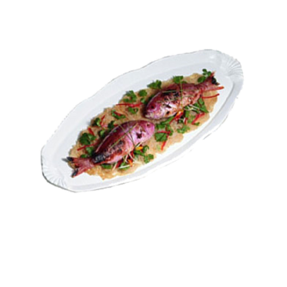 Bon Chef 2066TANGREVISION 14 Inch Oblong Shell Fish Platter with Shell ...