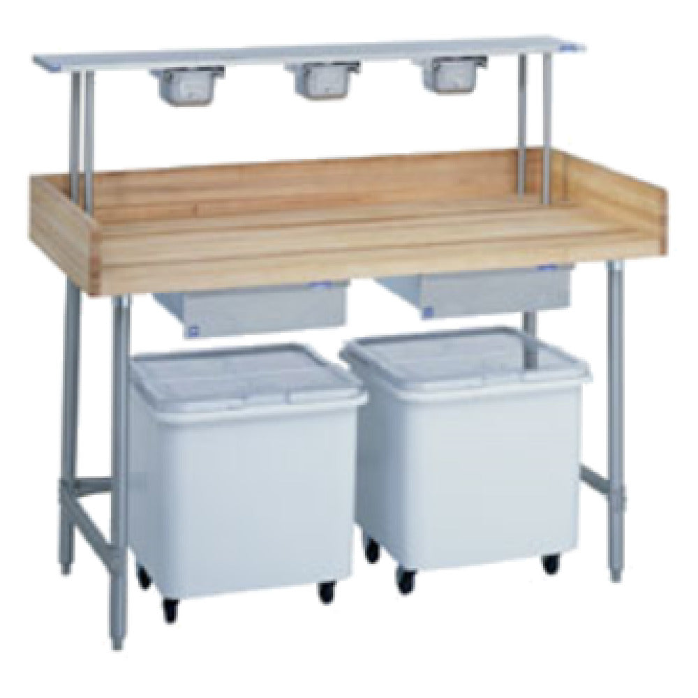 Duke 335 - 60 Inch Bakers Table – Laminated Maple Top ...
