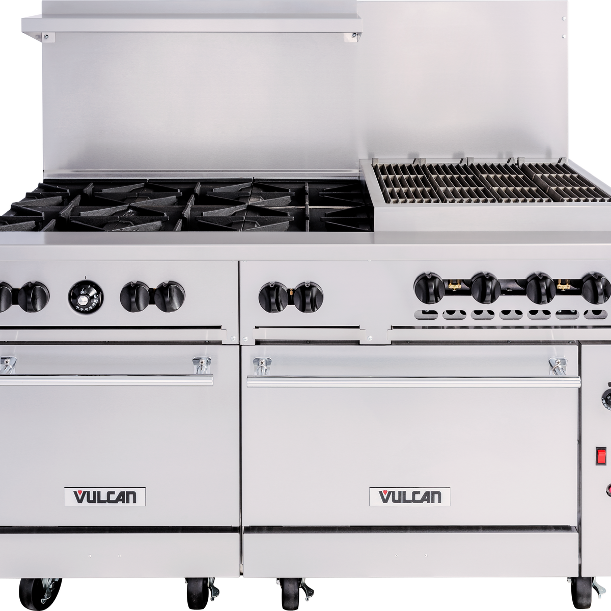 Vulcan 60SC-6B24CBP 60Inch Restaurant Range Gas with Charbroiler 6 Bur ...