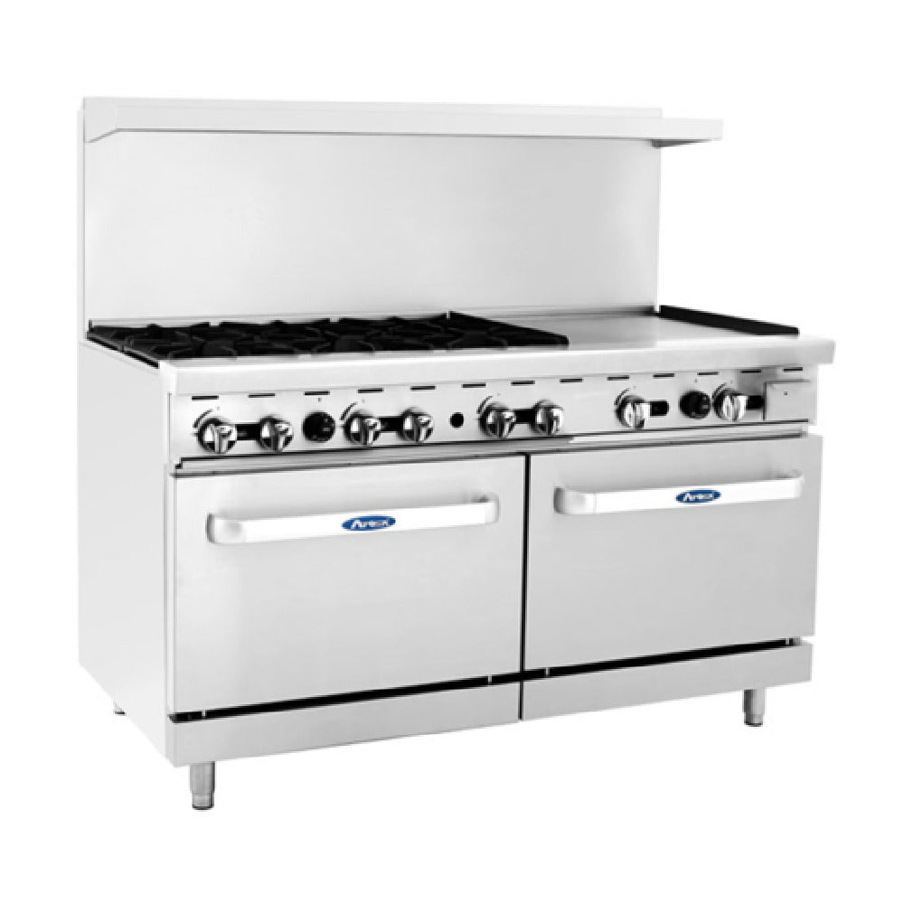 Atosa AGR-6B24GR-NG - 60 Inch Gas Range – 294000 BTU – RestaurantSupply.com