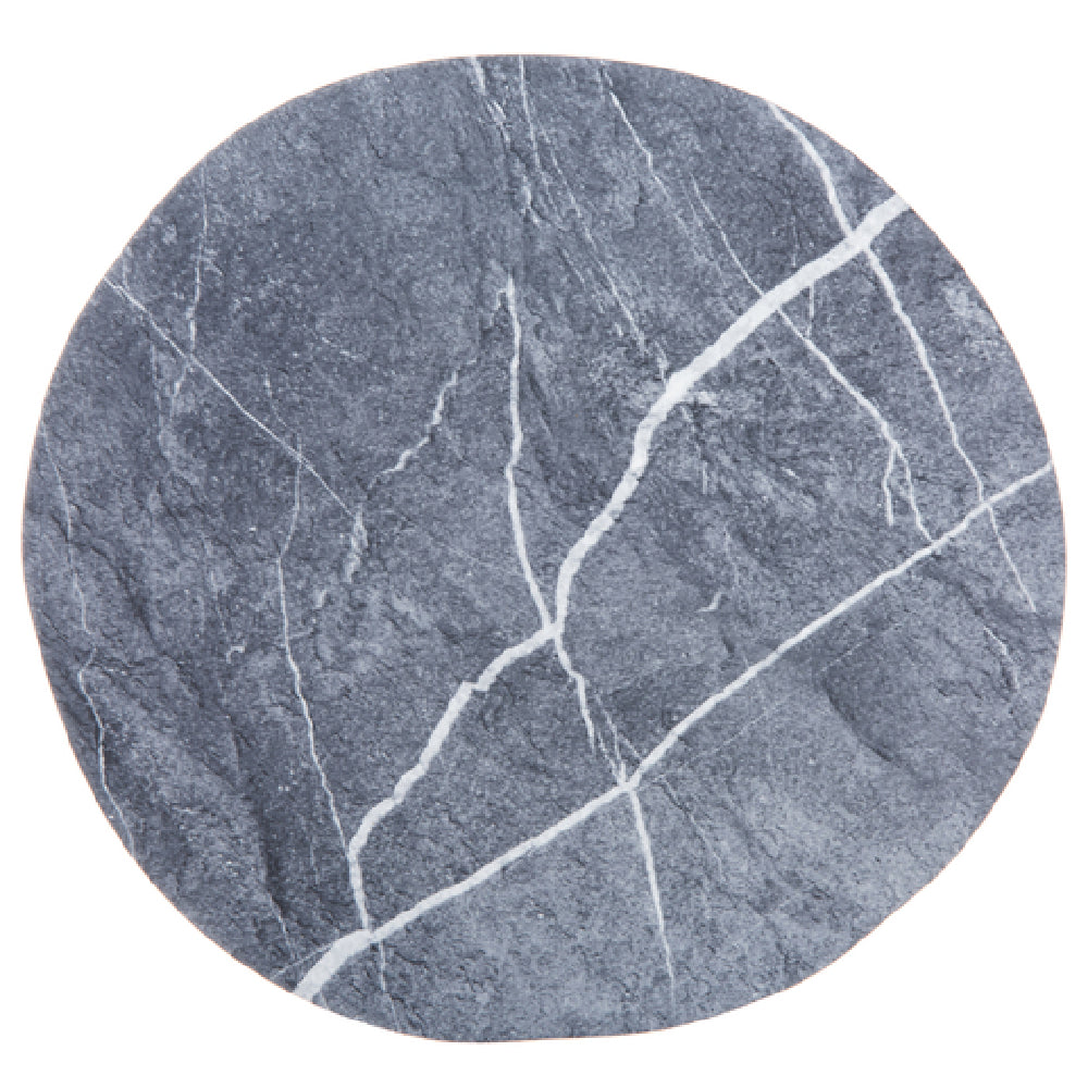 Carlisle 5310472 9 Inch Rimless Freeform Plate Melamine Gray Matte Fin ...