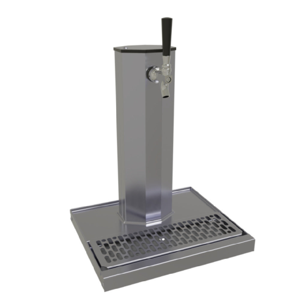 Glastender CT-1-SSR 14 Inch Countertop Glycol Cooled Draft Beer Tower ...