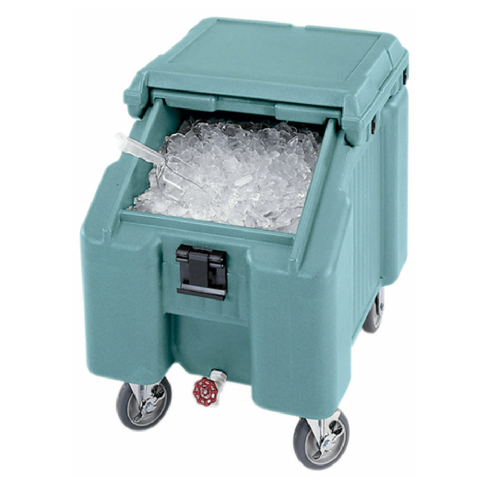 Cambro ICS100L401 22 Inch Sliding Lid Ice Caddy Mobile Insulated Slate ...