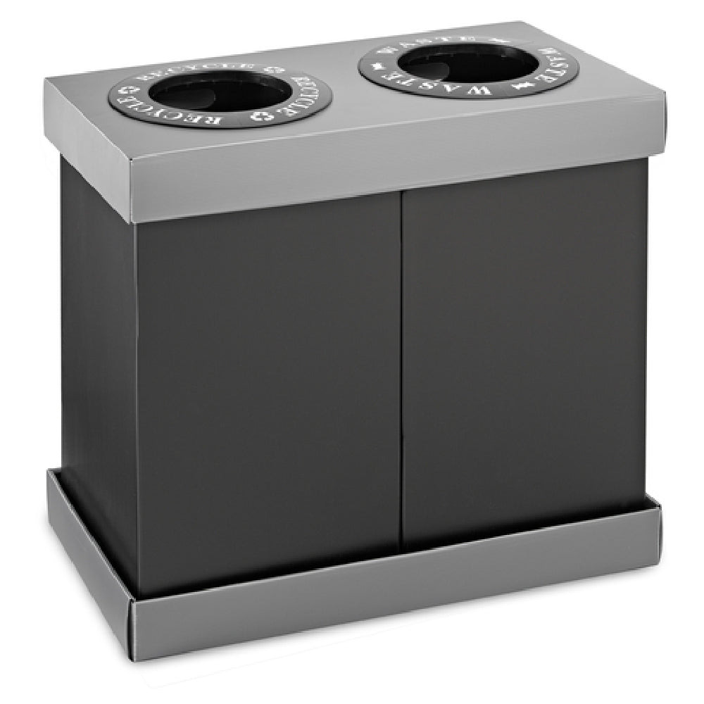 Alpine Industries ALP471-02-BLK 31 Inch Recycle Bin Center 28 Gallon B ...