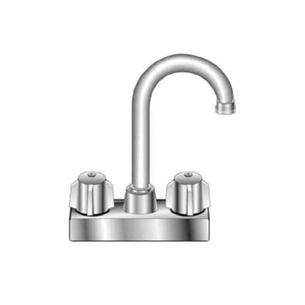 AERO Manufacturing S-64 4 Inch OC Gooseneck Faucet Deck Mount ...