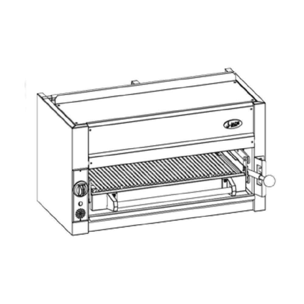 Jade Range JBR-JB36-WM Gas Salamander Broiler 36 Inch Infrared Burners ...