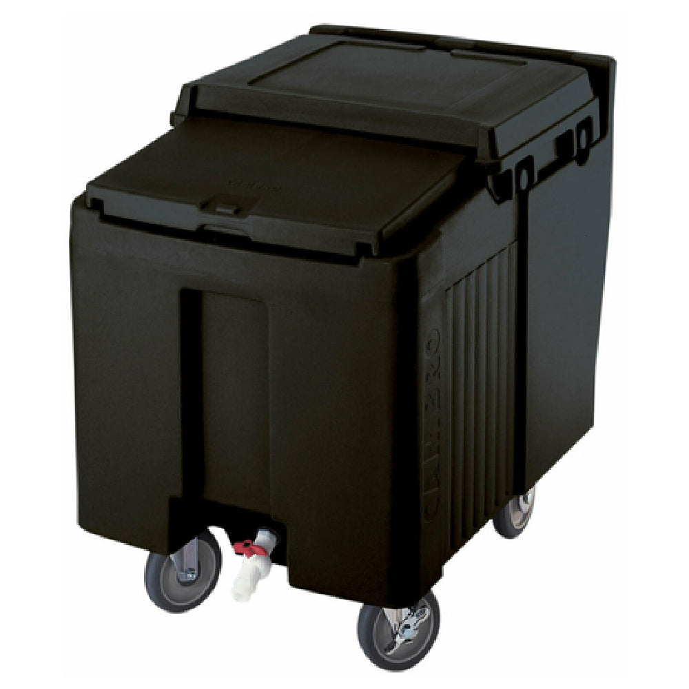 Cambro ICS125L110 23 Inch Mobile Ice Caddy Plastic with Sliding Lid Bl ...