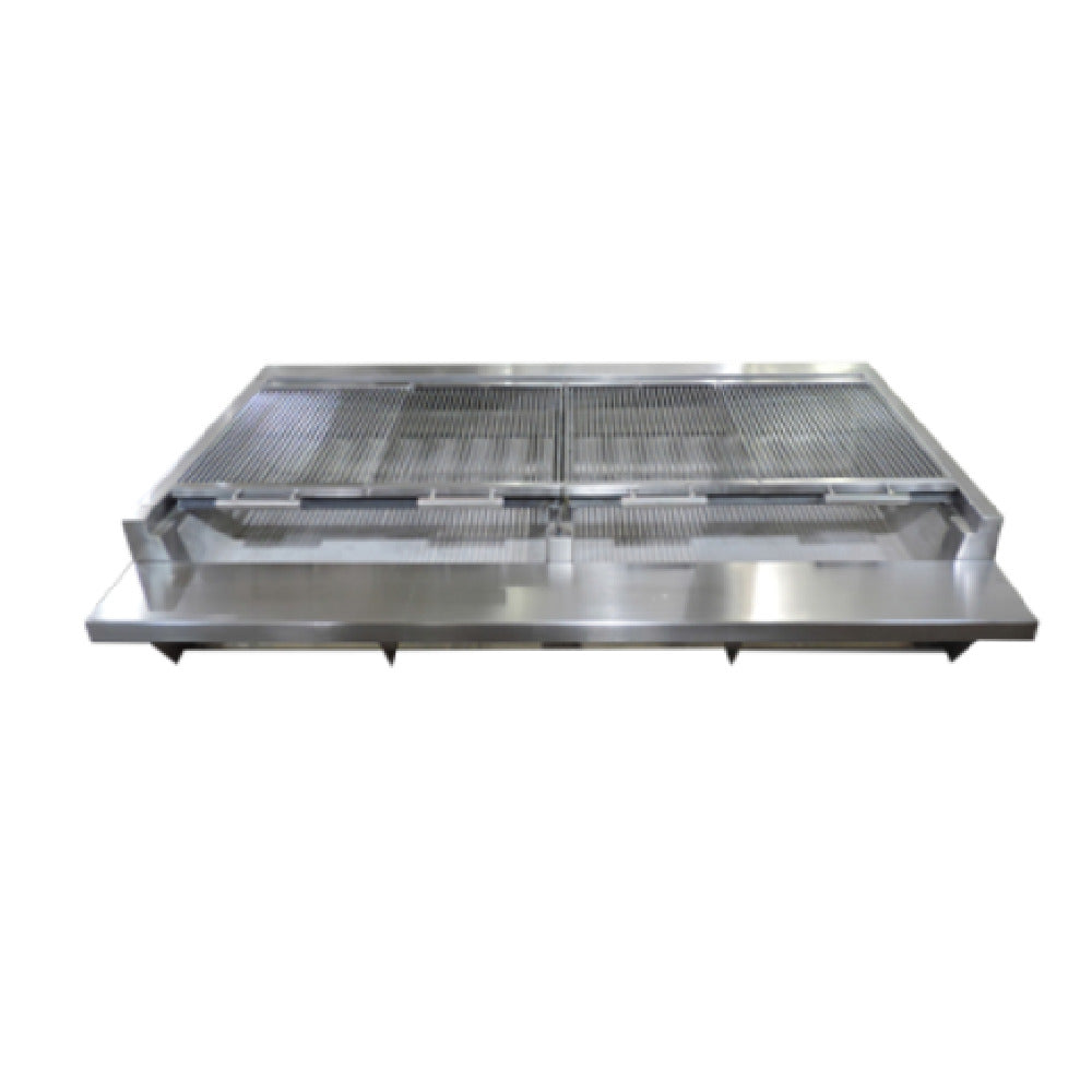 Jade Range JMBR-LB48 48 Inch Modular Solid Fuel Broiler with Copper Br ...