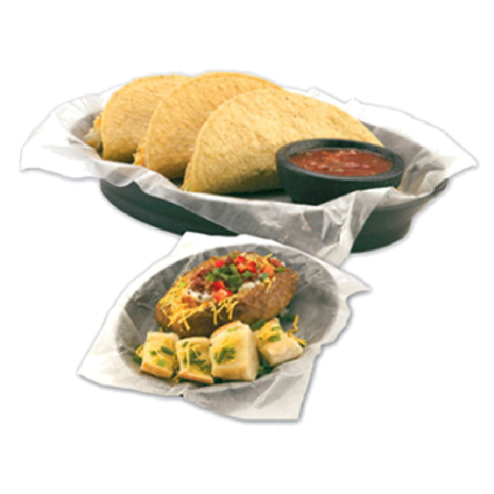 HS Inc HS1057-CH 11 Inch Oval Plate Plastic Charcoal Deli Server ...