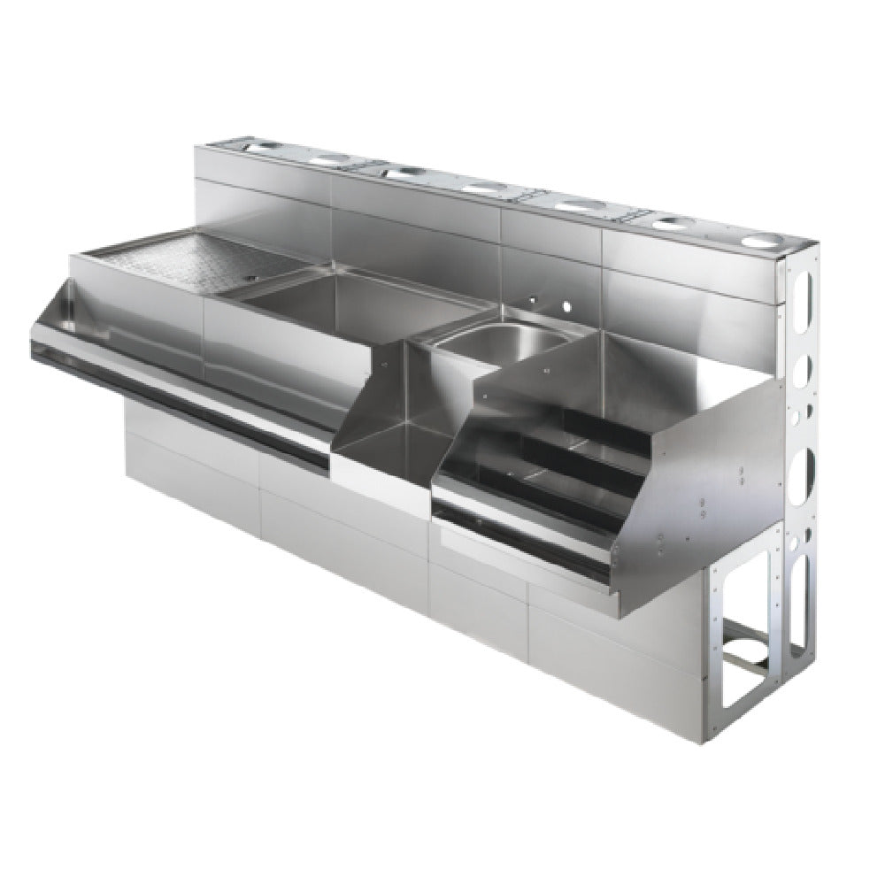 Krowne KMB Foot Modular Bar System with Built-in Chaseways and Removab ...