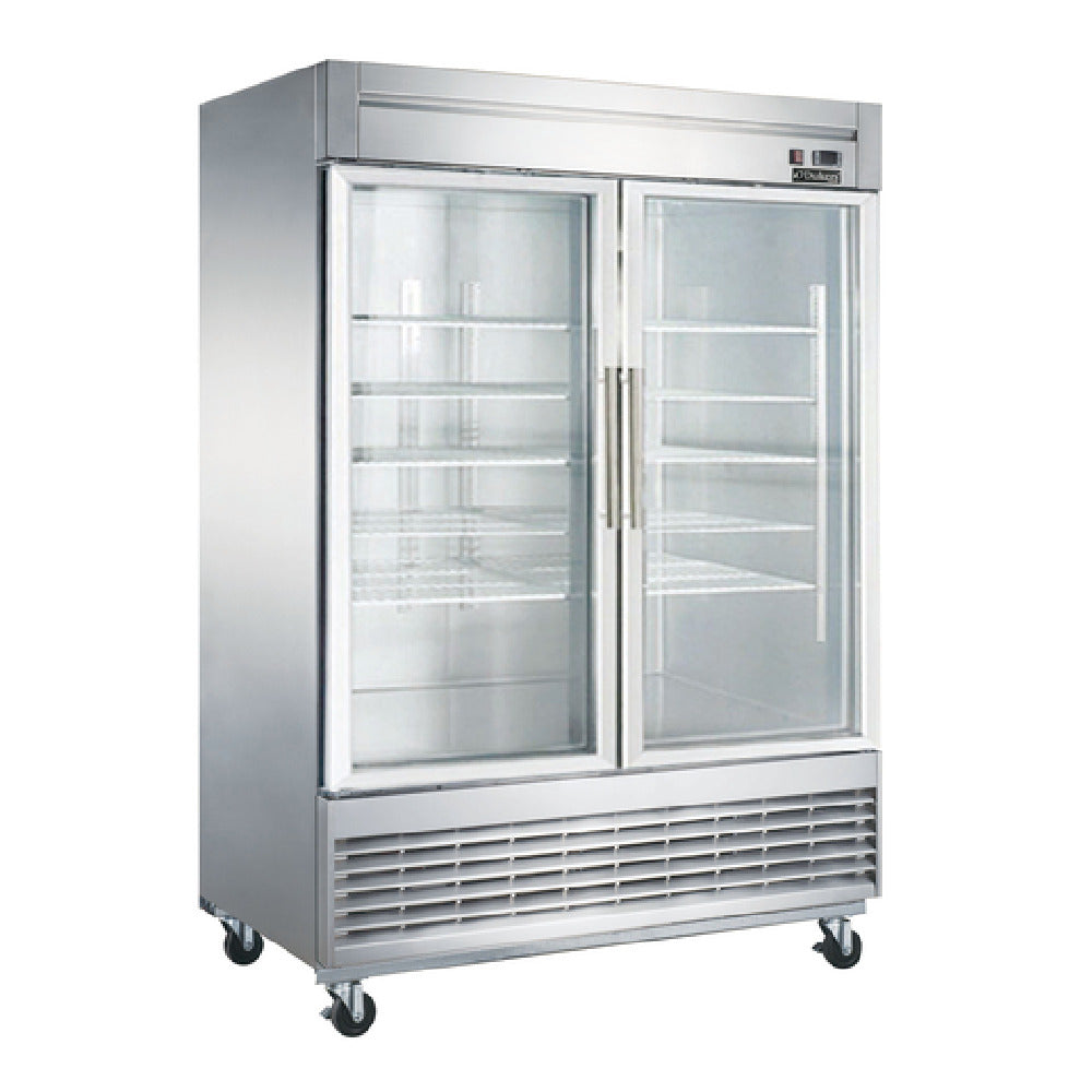 Dukers Appliance Co. USA Ltd. D55F-GS2 55 Inch Reach-In Freezer Two-se ...