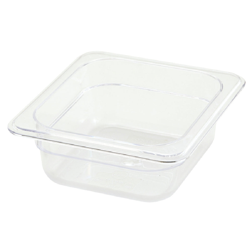Buy Winco SP7602 6-3/4 Inch Clear Plastic Food Pan NSF Dishwasher Safe ...