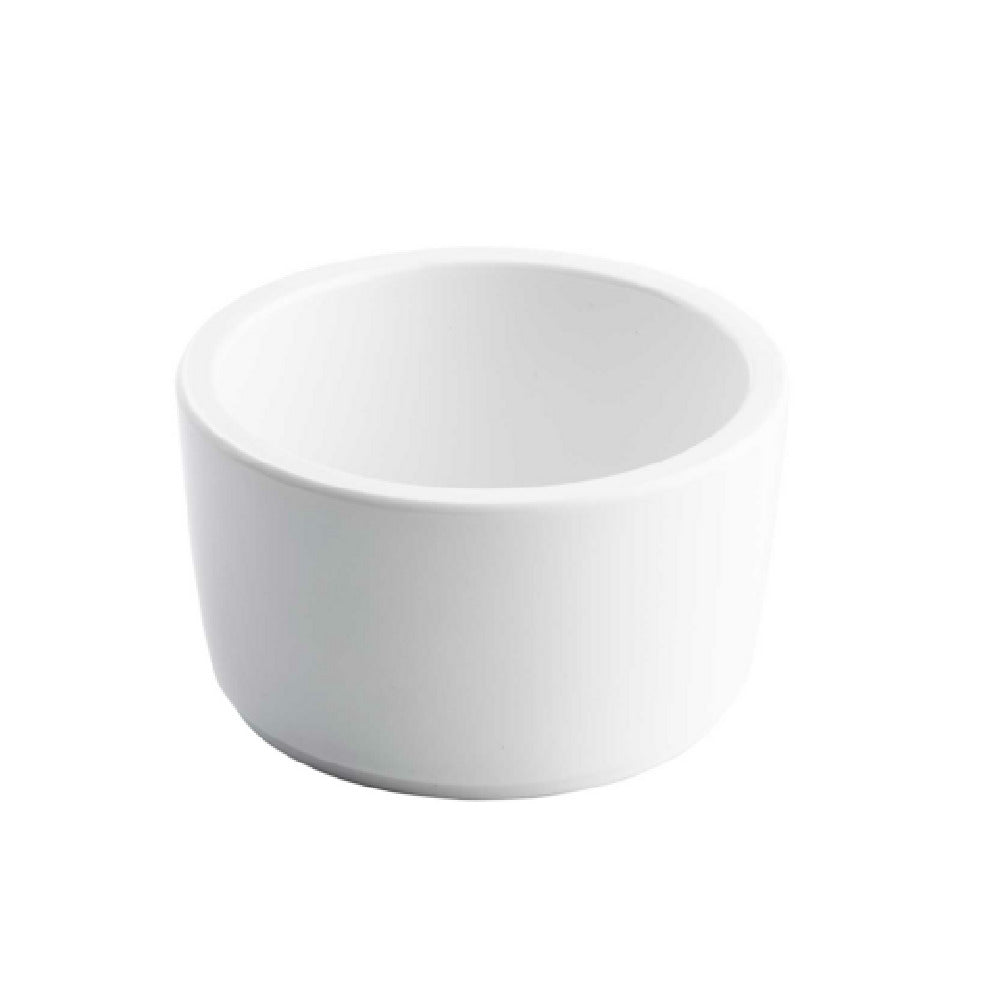 Tablecraft 11410 6 Oz Ramekin White Melamine Round Straight Sided ...