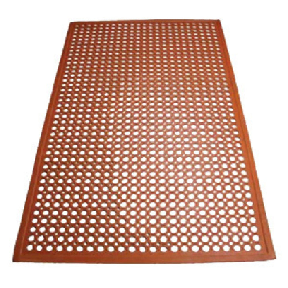 Winco RBM-35R 60 Inch Anti-slip Rubber Floor Mat Red Grease Resistant ...