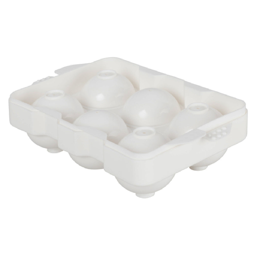 Winco ICCP-6W Ice Cube Tray 2-Piece Producing Spherical 2-Inch Cubes W ...