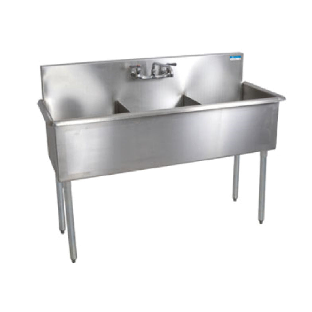 BK Resources BK8BS-3-1221-12 - 39 Inch Sink – Three Compartment ...