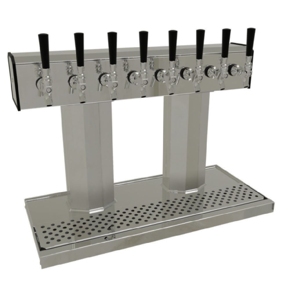 Glastender BT-8-MF 26 Inch Countertop Draft Beer Dispensing Tower with ...